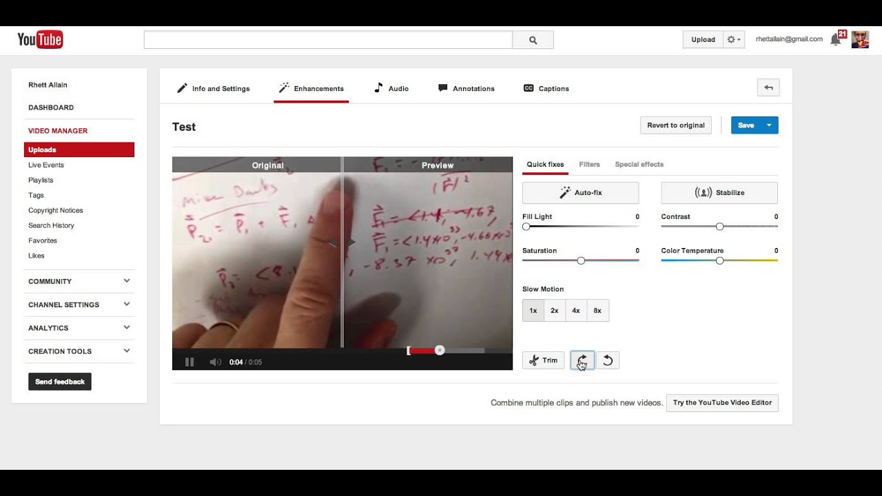 How do you fix video orientation in youtube? - YouTube