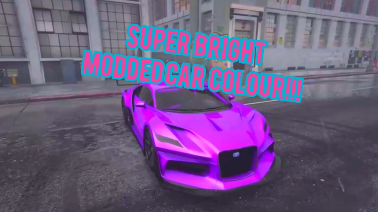 SUPER BRIGHT MODDED CREW COLOURS GTA V MODS/GLITCHES - YouTube