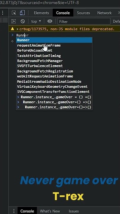 Never game over | T-rex | javascript - YouTube