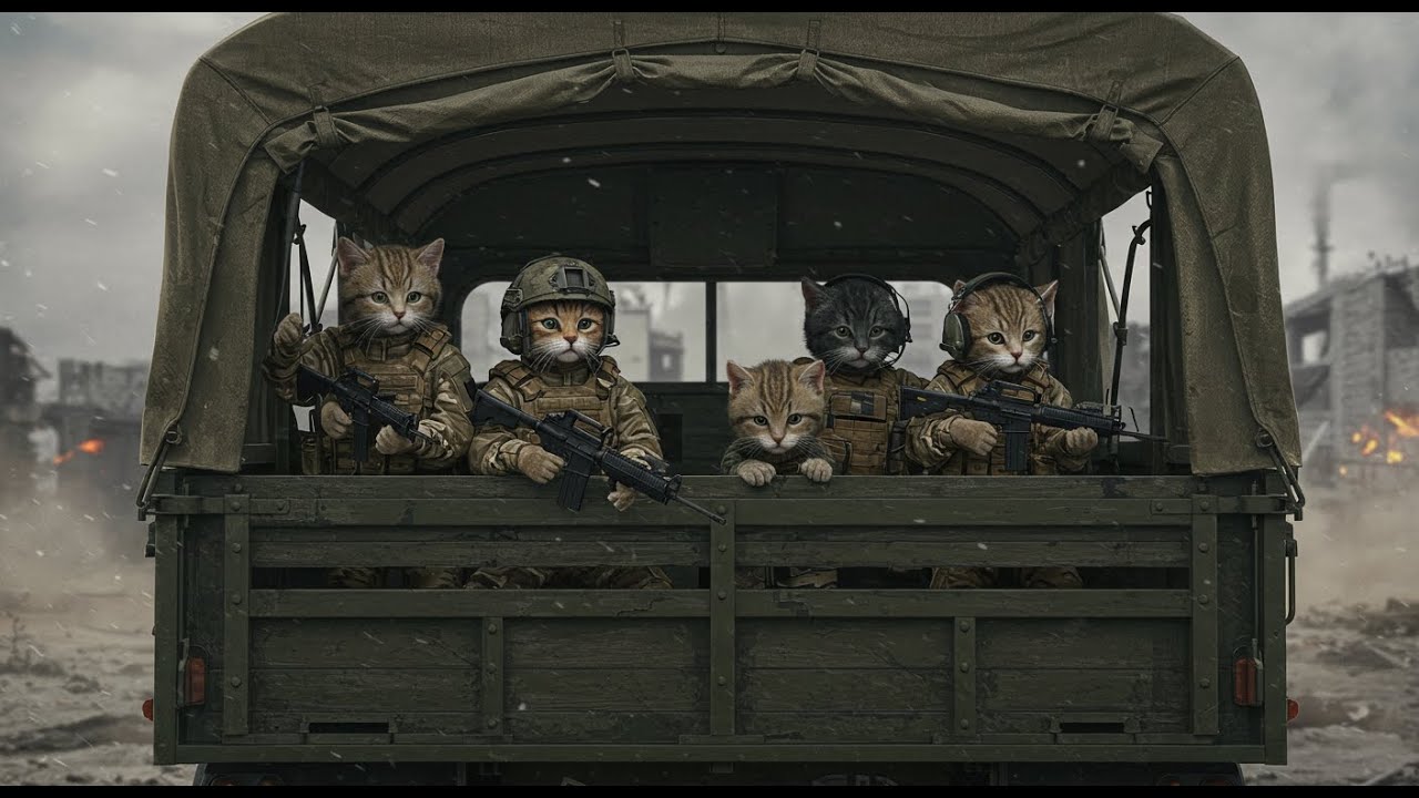 Cat Special Forces: Mission Complete #cat #cats #war #cute - YouTube