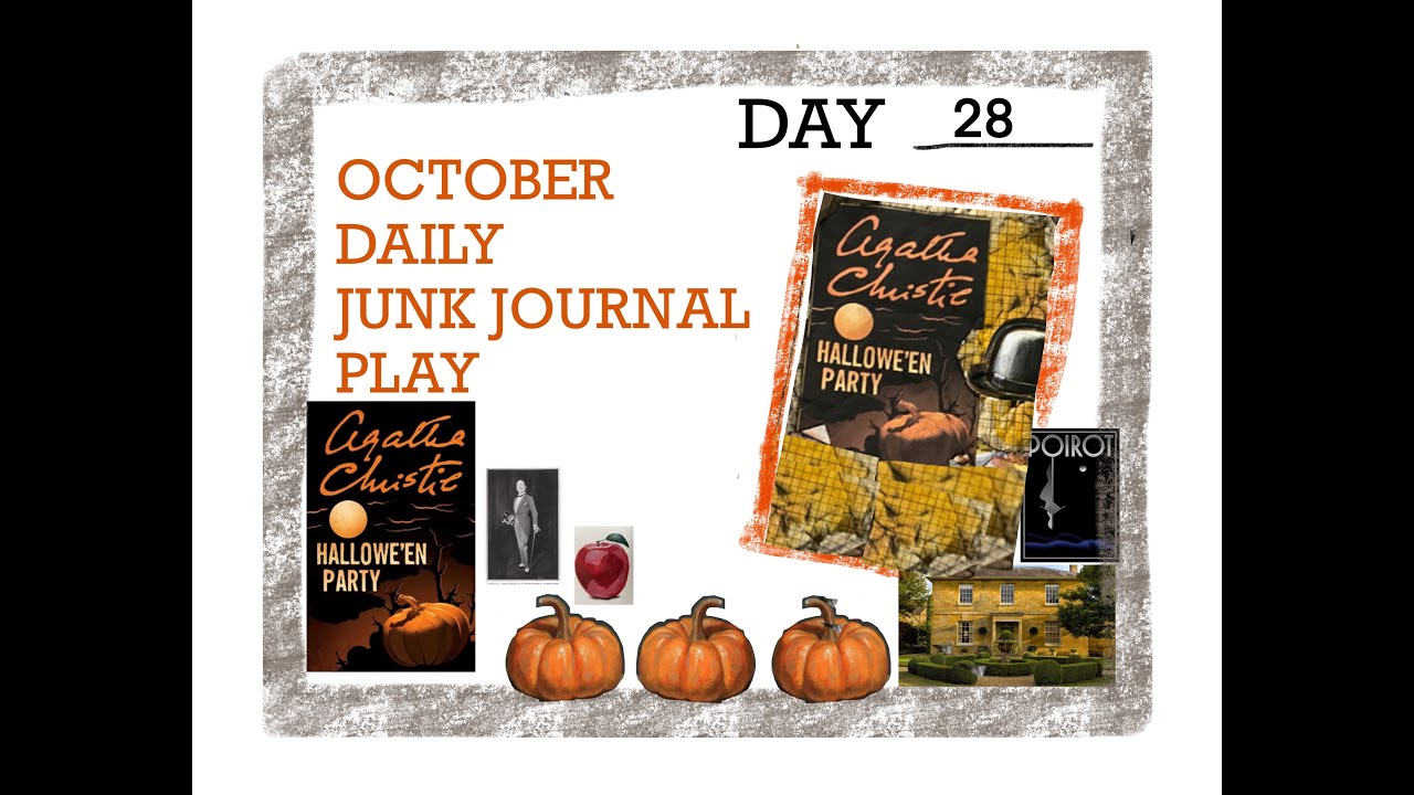 October Daily Junk Journal, Day 28 (video process) - YouTube