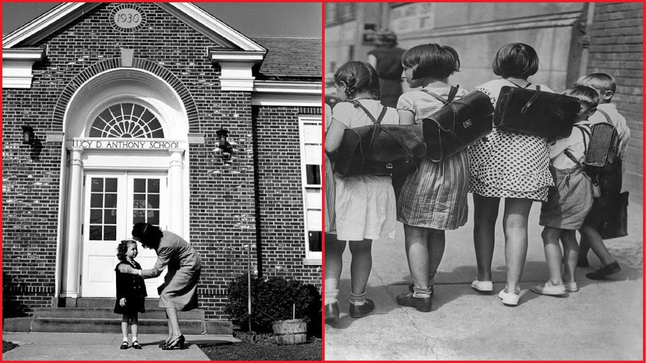 VINTAGE SCHOOL PHOTOS (THE FIRST DAY OF SCHOOL) - YouTube