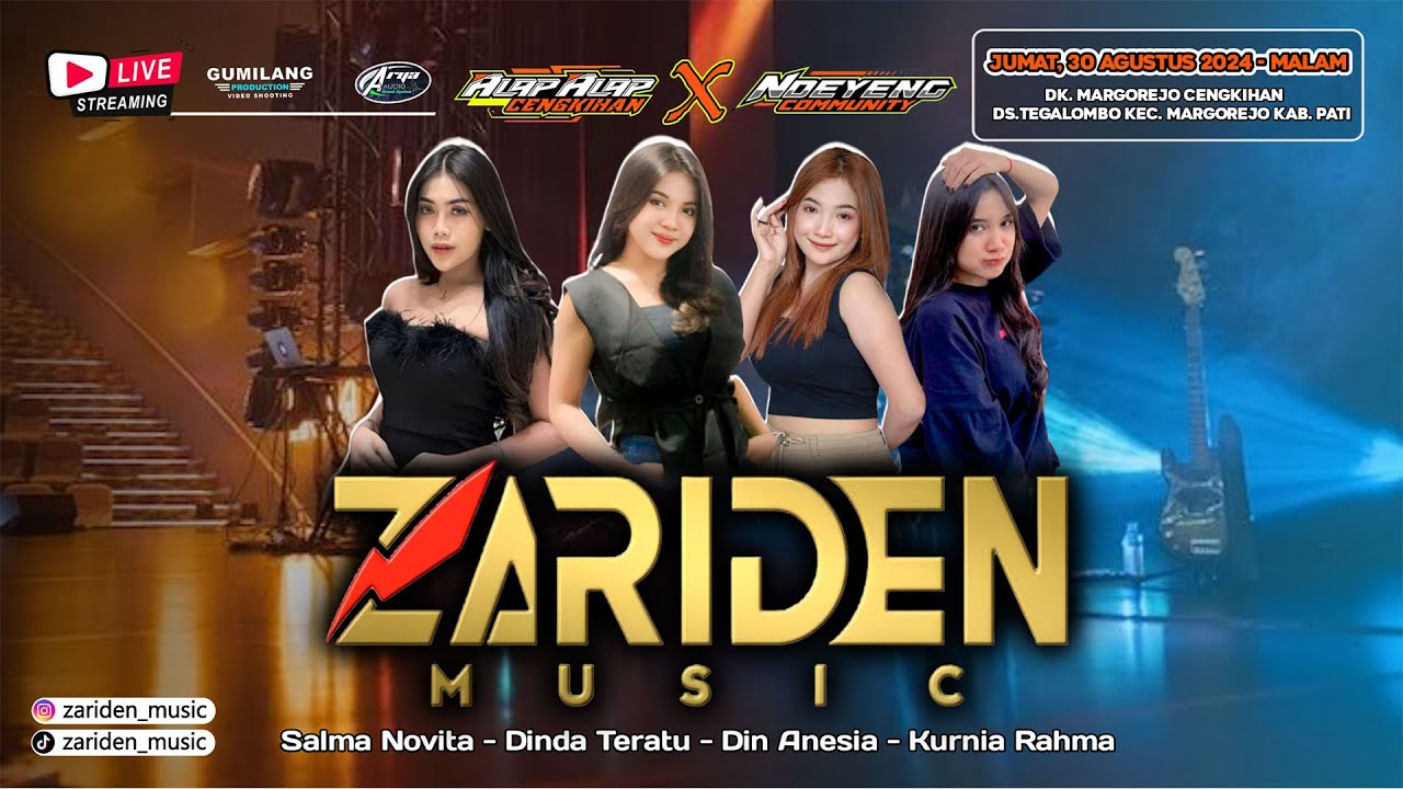 🔴LIVE ZARIDEN MUSIC - HAPPY PARTY ALAP ALAP CENGKIHAN & NDEYENG COMMUNITY - TEGALOMBO DUKUHSETI ...