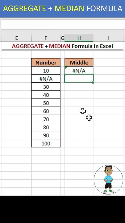 AGGREGATE + MEDIAN Formula In Excel #excel #exceltips #exceltutorial #msexcel #microsoftexcel ...