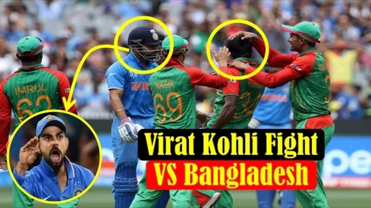 Worst virat kohli and Crickets fight scenes and Moments in live cricket ...