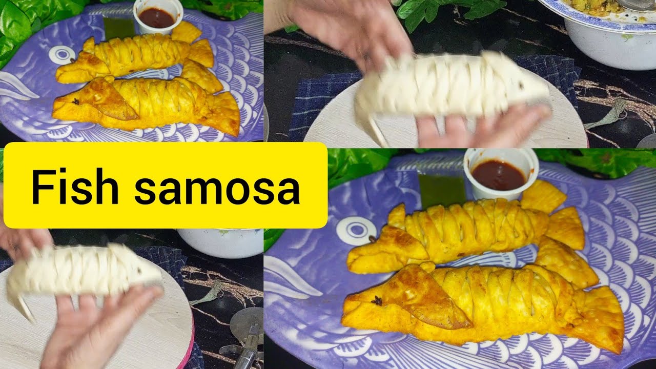 Fish Samosa Recipe || kids special recipe || Fish shape Aloo samosa|| 2 ...