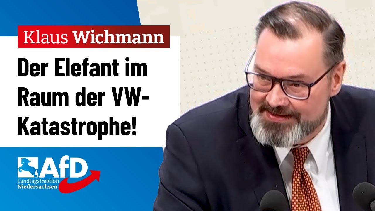 Der Elefant im Raum der VW-Katastrophe! – Klaus Wichmann (AfD) - YouTube