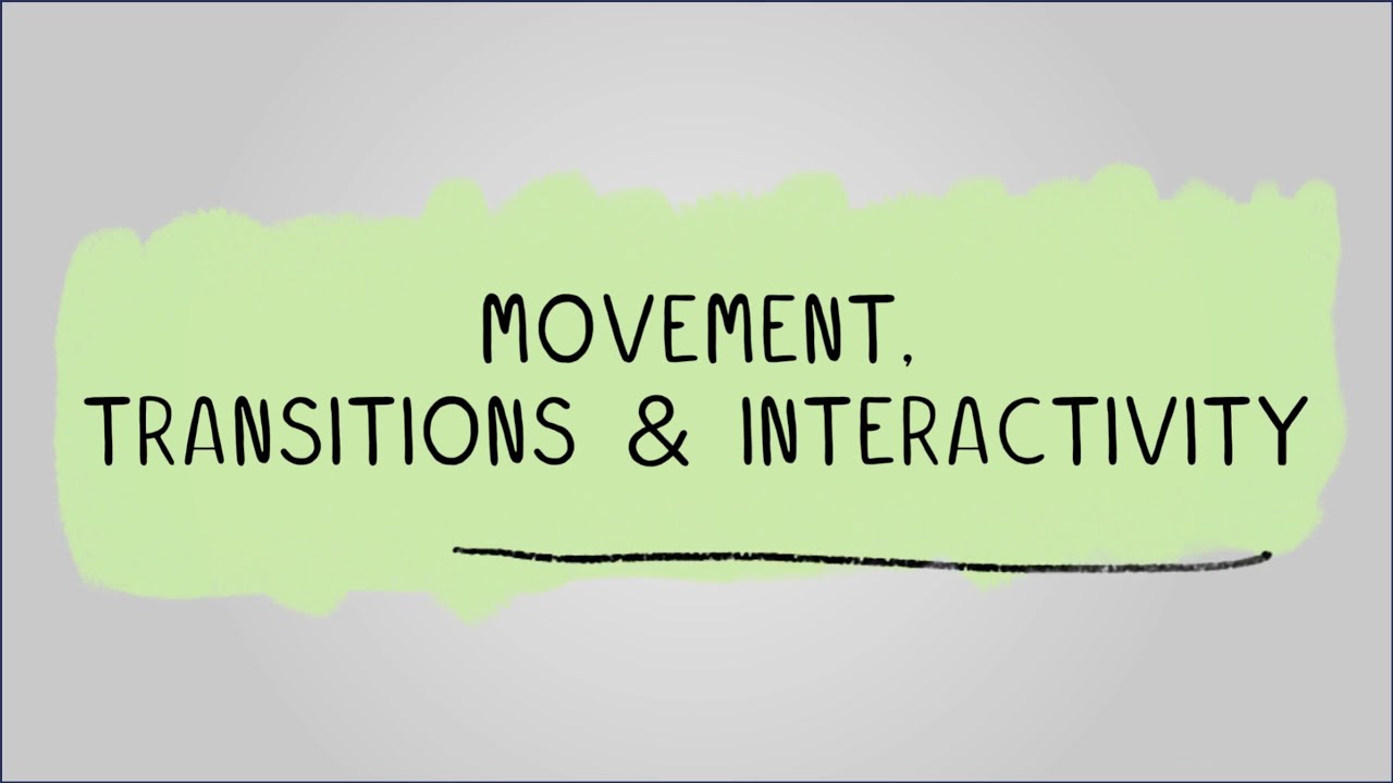 Movement, Transitions & Interactivity - R093: Creative iMedia in the ...