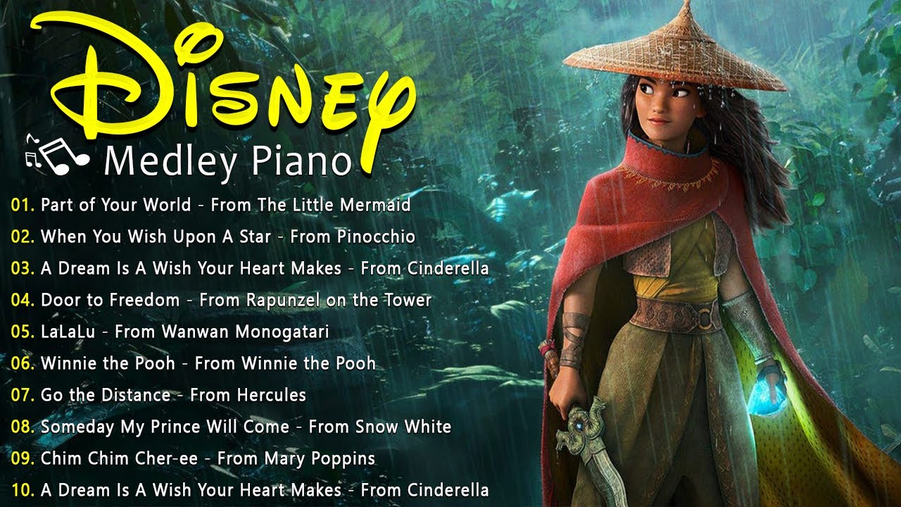 Disney Piano Music Collection 🍀 The Best Disney Relaxing Playlist ...