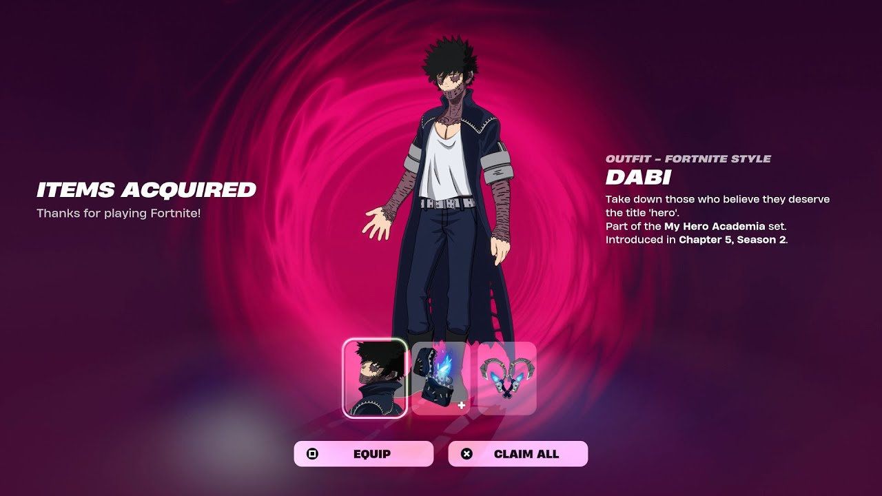 How To Get Dabi Skin NOW FREE In Fortnite! (Unlocked LEGO Dabi Skin ...