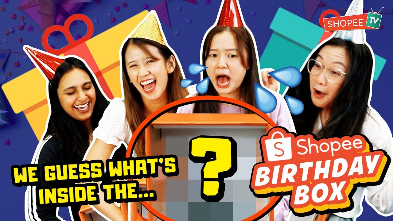 What's Inside Our Birthday Blind Box?! | ShopeeTV - YouTube