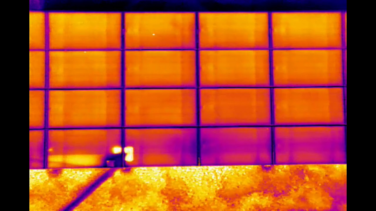 Solar panel infrared - YouTube