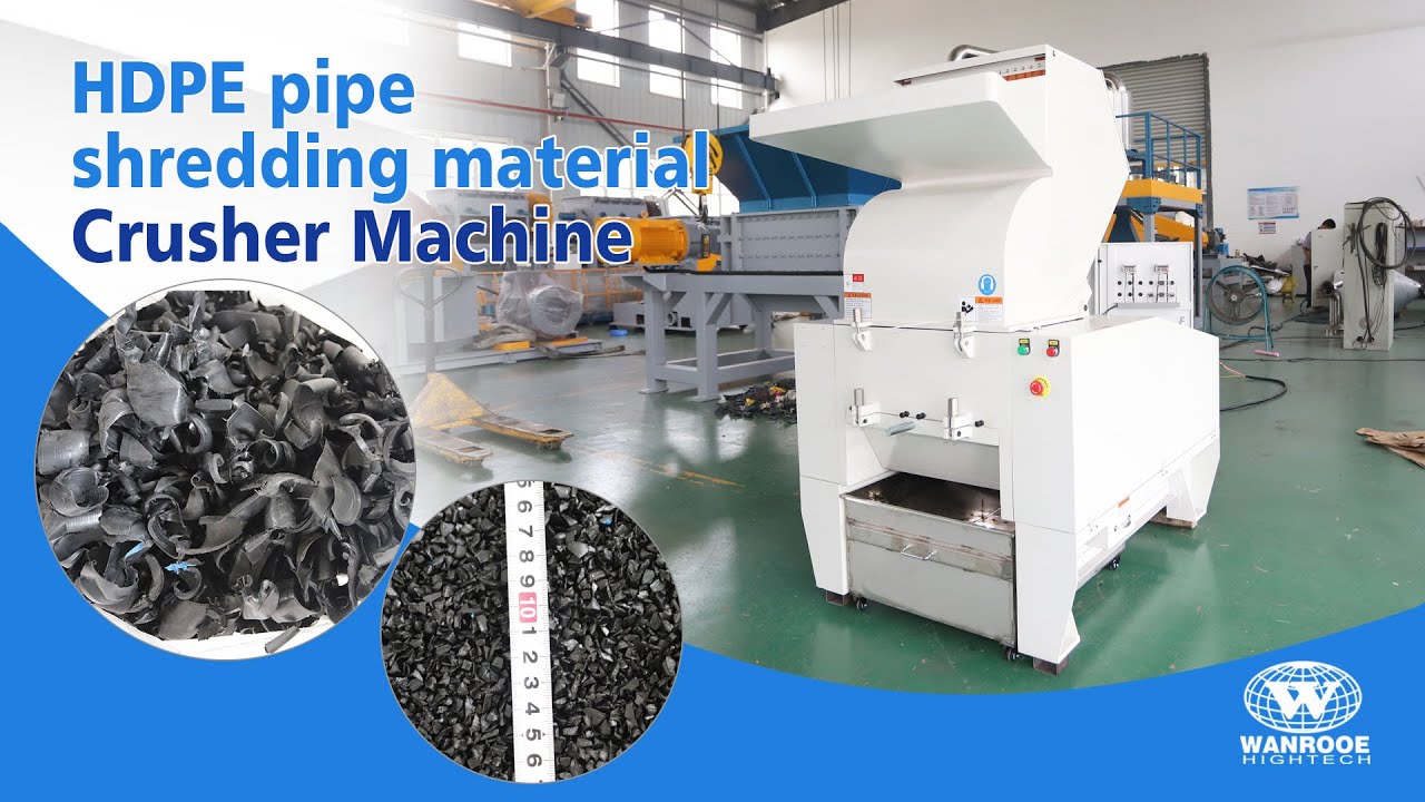 PNSC-30 10-50mm Plastic Crusher Machine Plastic Pipe Shredder HDPE Pipe ...