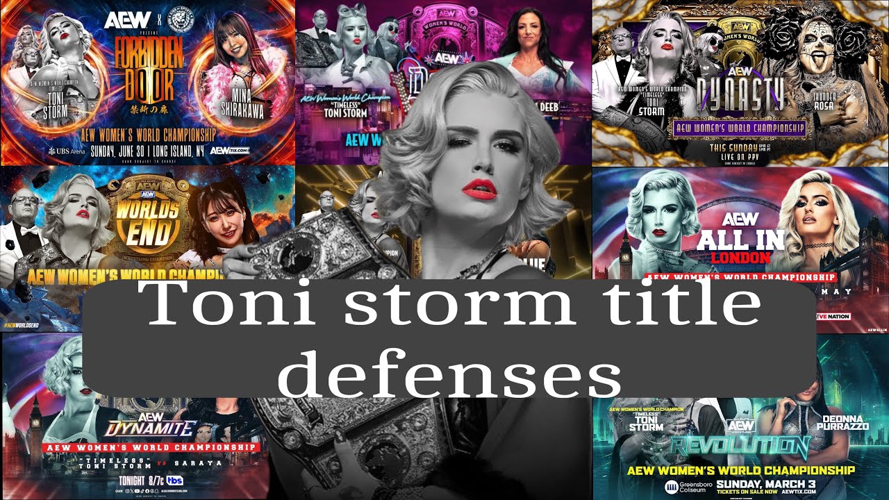 “Timeless” Toni Storm All AEW Women’s World Championship Defenses (3rd ...