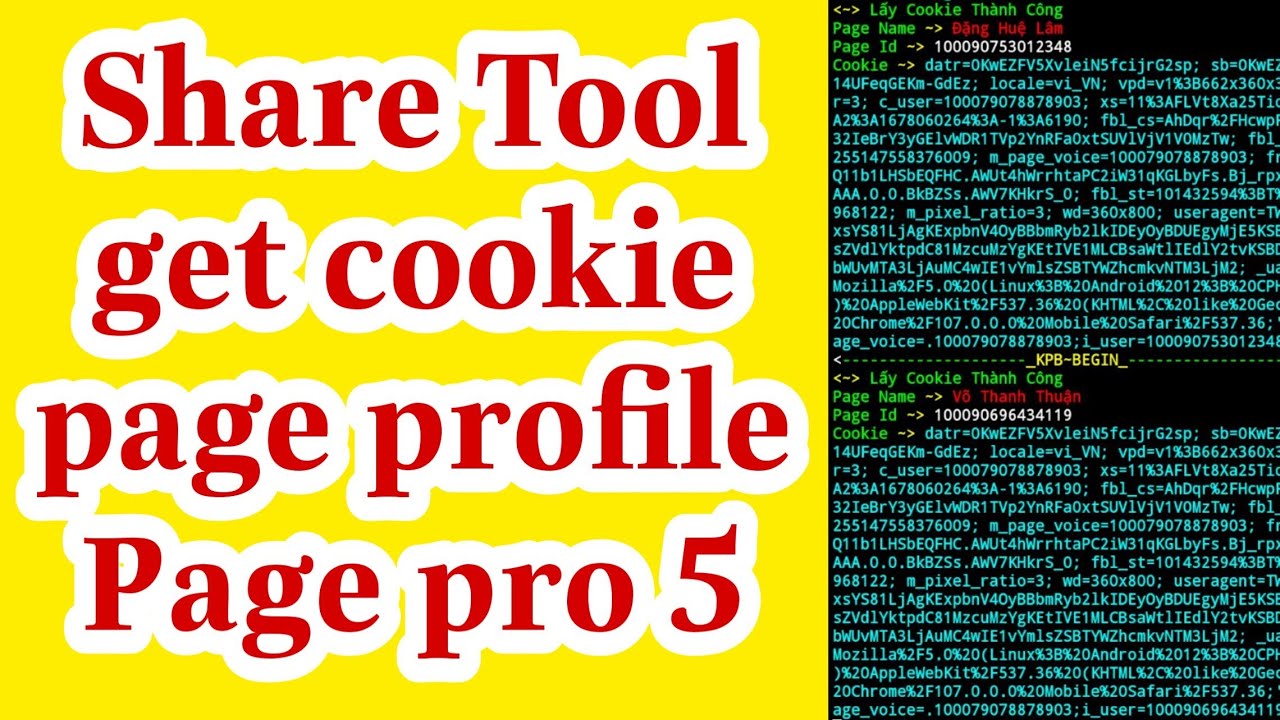 Share Tool get cookie page profile | page pro 5 - YouTube