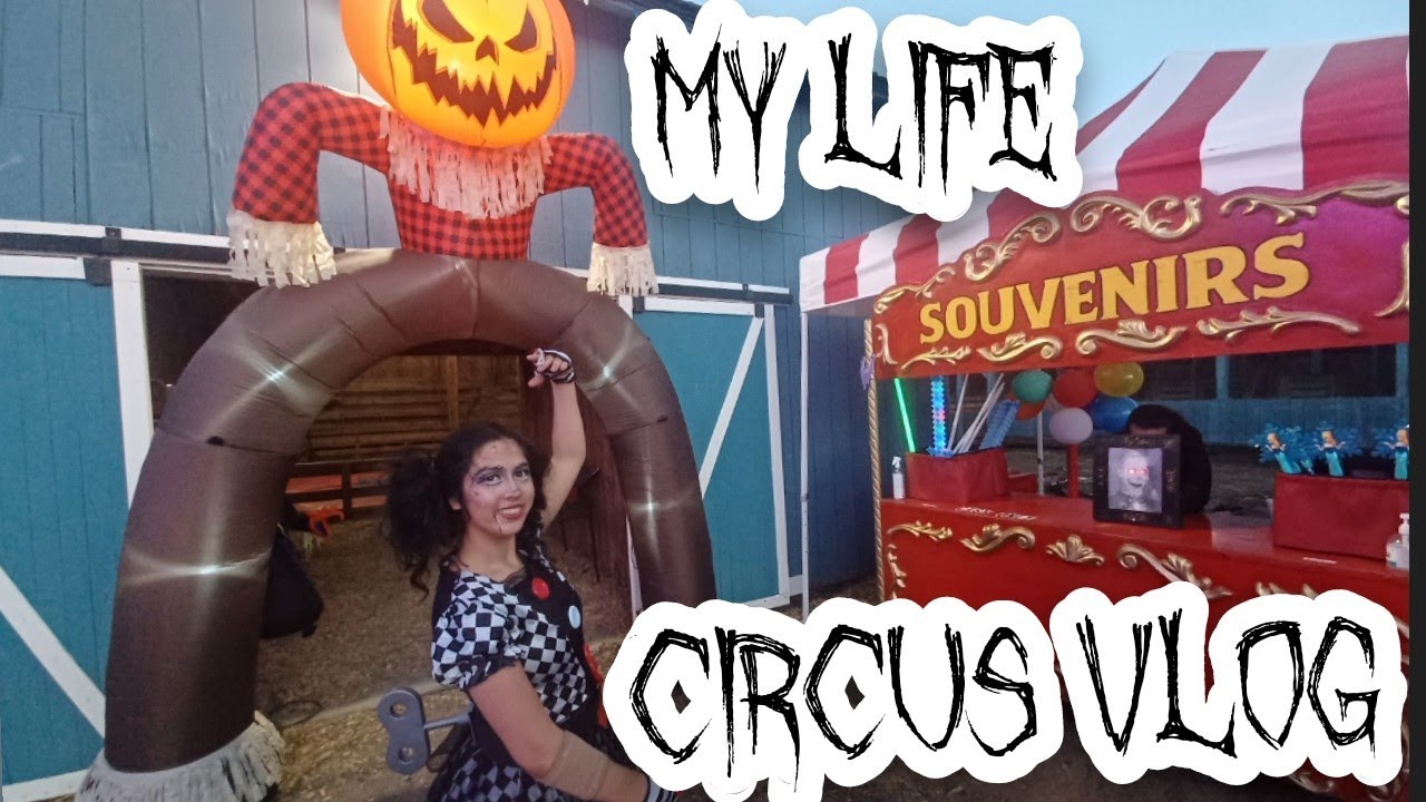 performing at the Halloween farm | circus dancers 5 minute vlog - YouTube