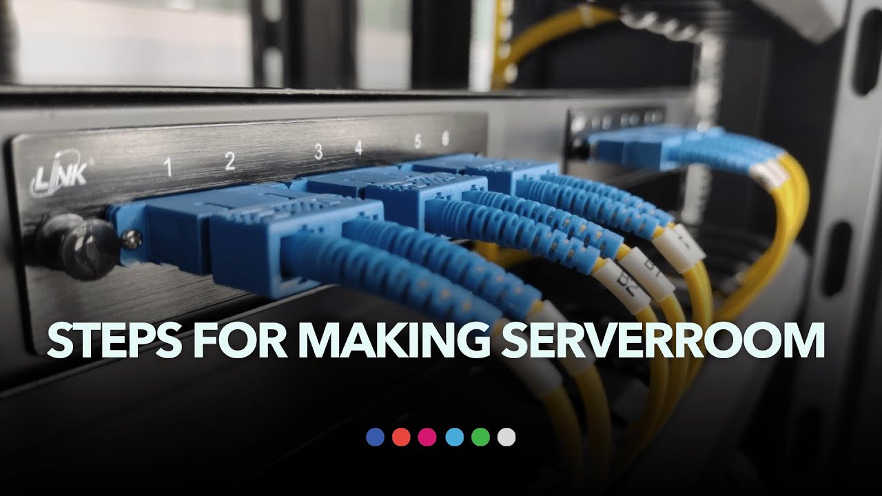 Steps for making server room 42 u rack 3 cabinets - YouTube