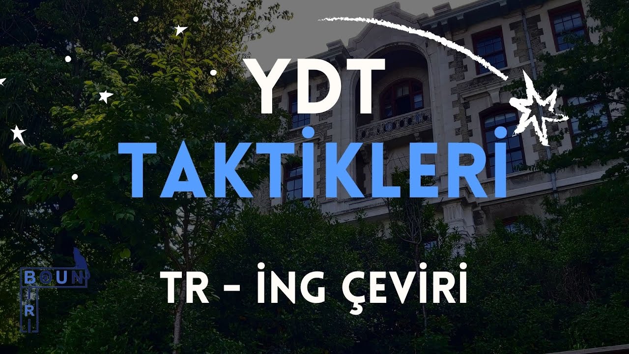 YDT SORU TAKTİKLERİ - Tr-İng Çeviri - YouTube