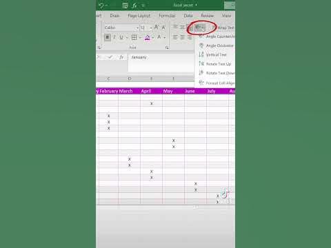 Excel tip to adjust and rotate headers - YouTube