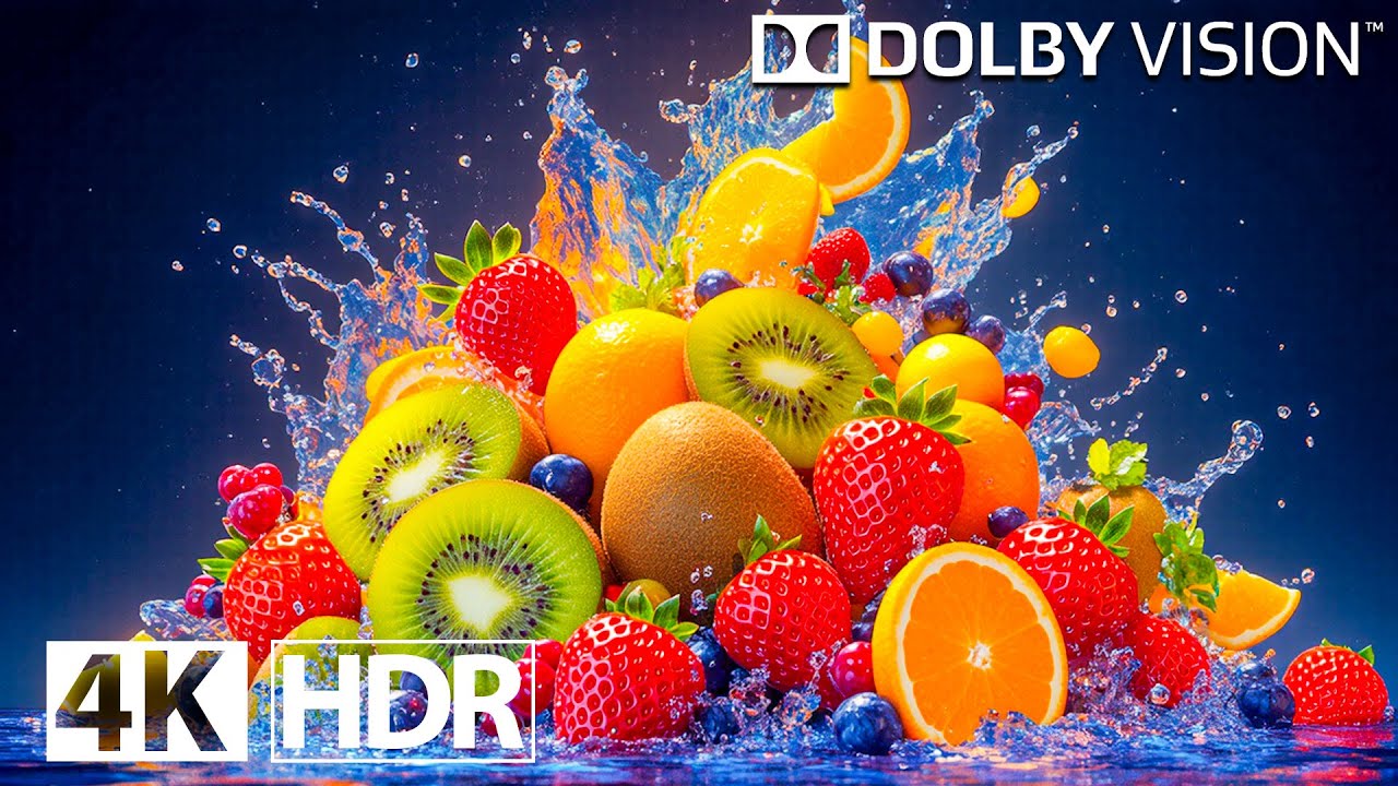 Colorful Fruits in 4K HDR Dolby Vision 120FPS - YouTube