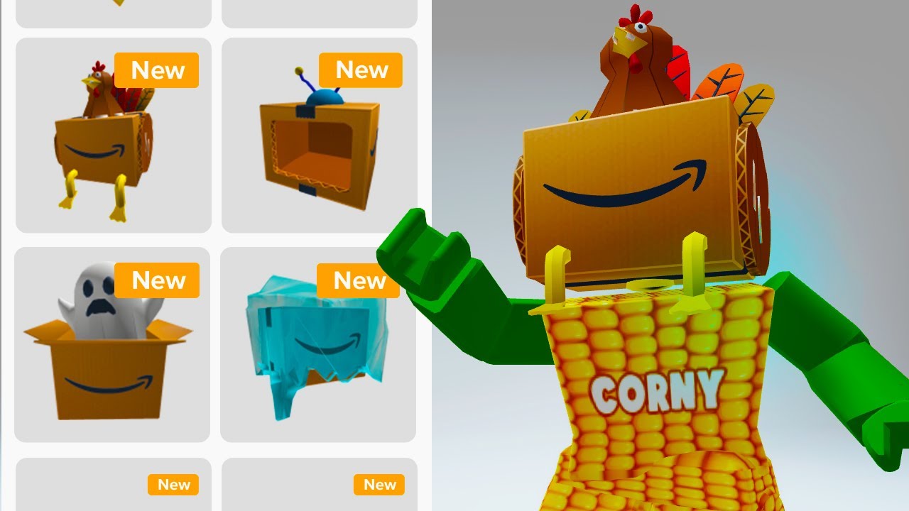 8 FREE LIMITED ROBLOX ITEMS in Amazon's Holiday Dash 😱🌽 - YouTube