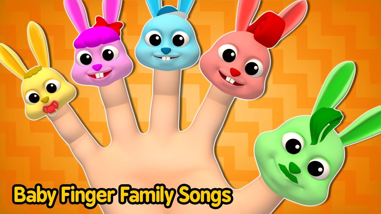 Dancing Rabbit Finger Family Song Nursery Rhymes for Kids Children ...