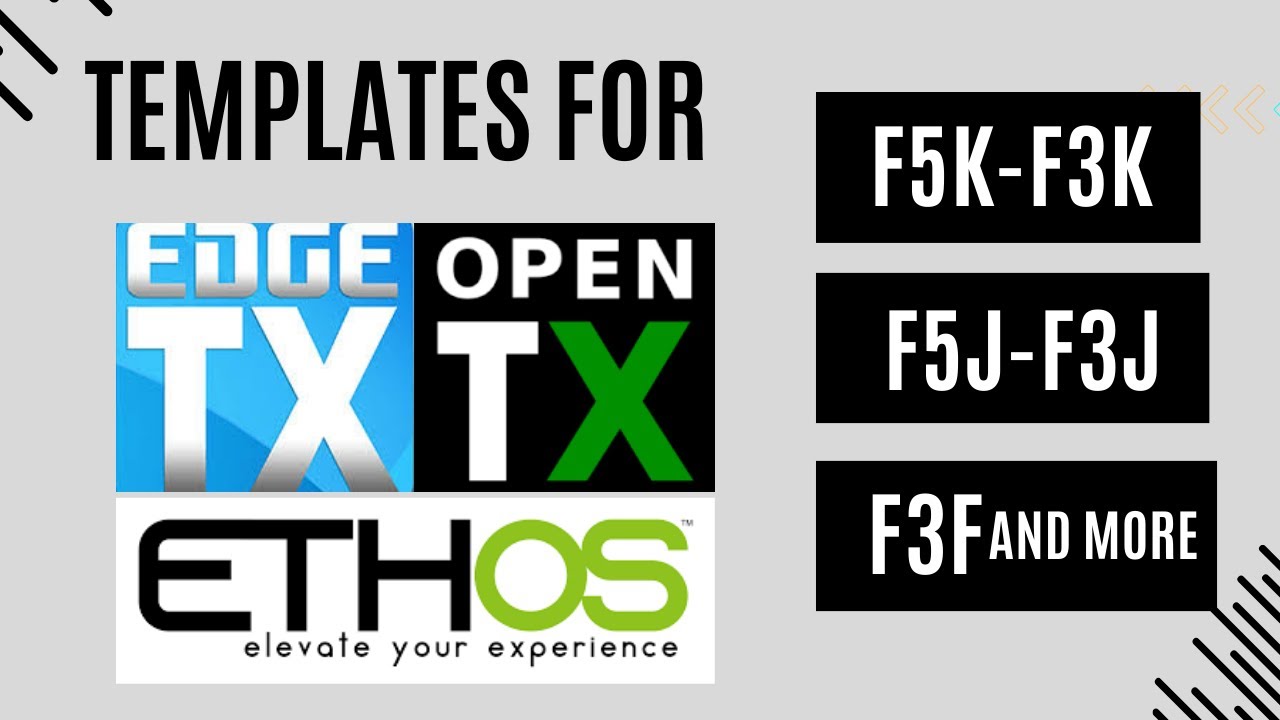 OpenTX/EdgeTX/Ethos - templates for transmitters - YouTube