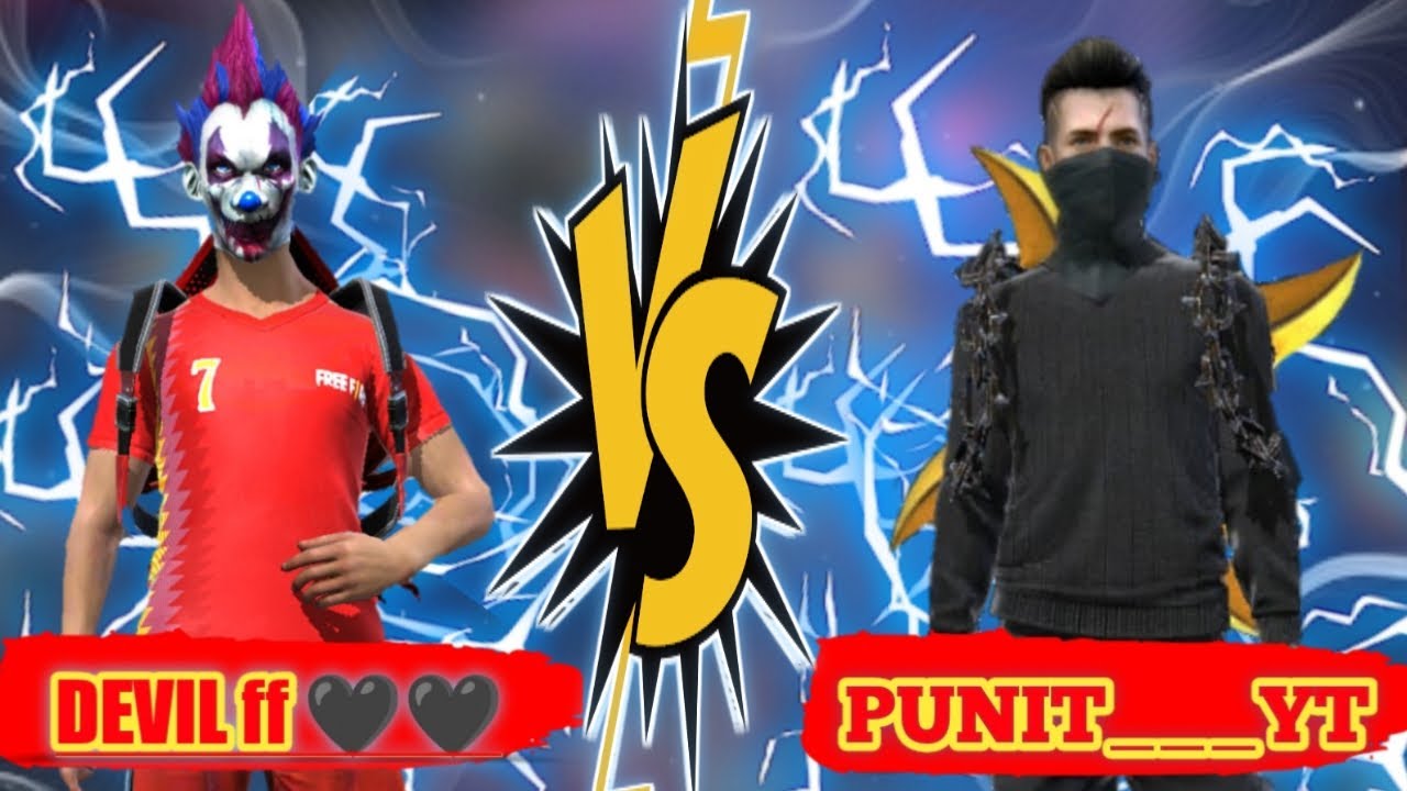 DEVIL FF 🖤🖤 VS PUNIT YT CUSTOM GAMEPLAY - GARENA FREE FAIR -RJ09GEMAR ...