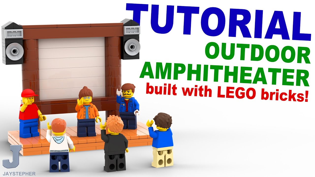 How To Make An Outdoor Amphitheater With LEGO Bricks Tutorial - YouTube
