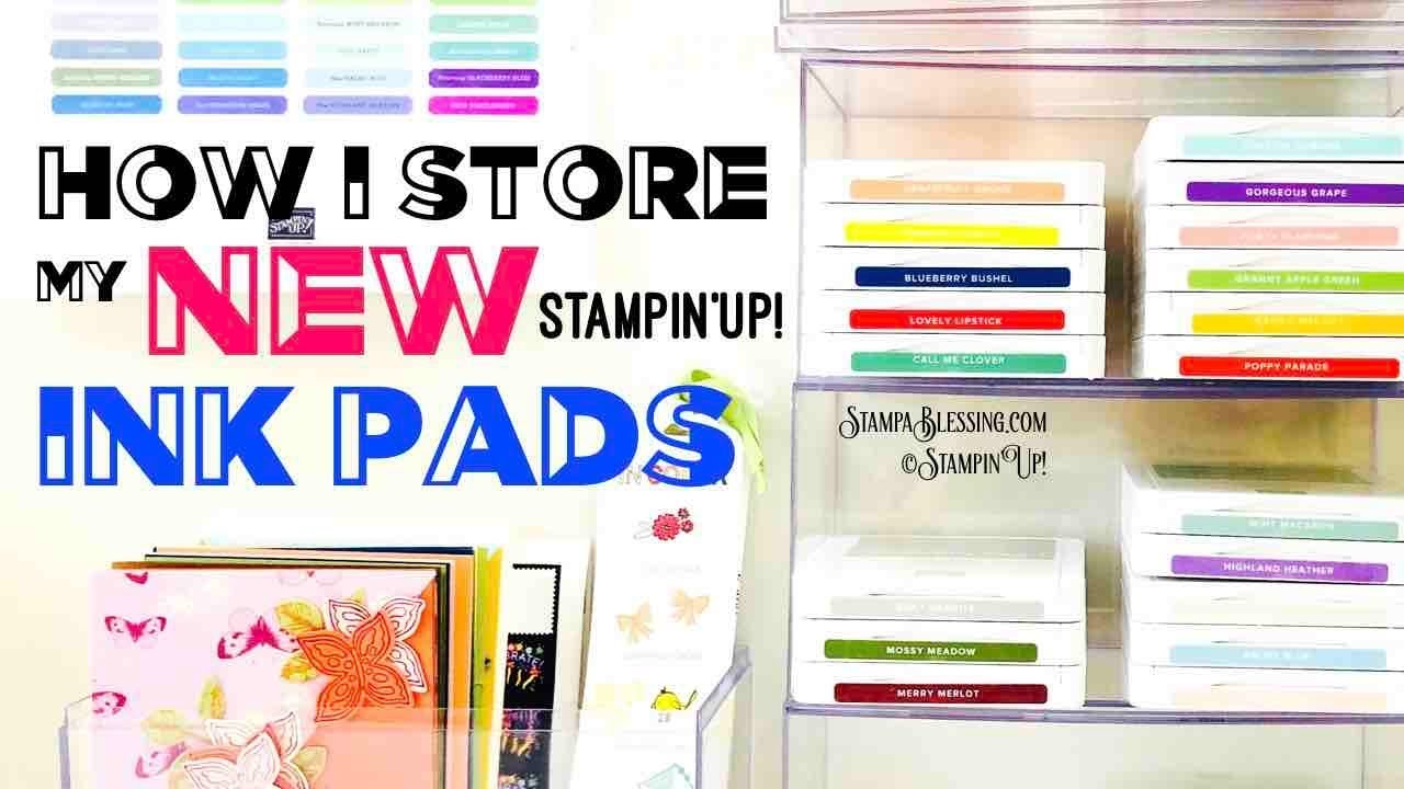 New Stampin'Up! Ink Pads Storage - YouTube