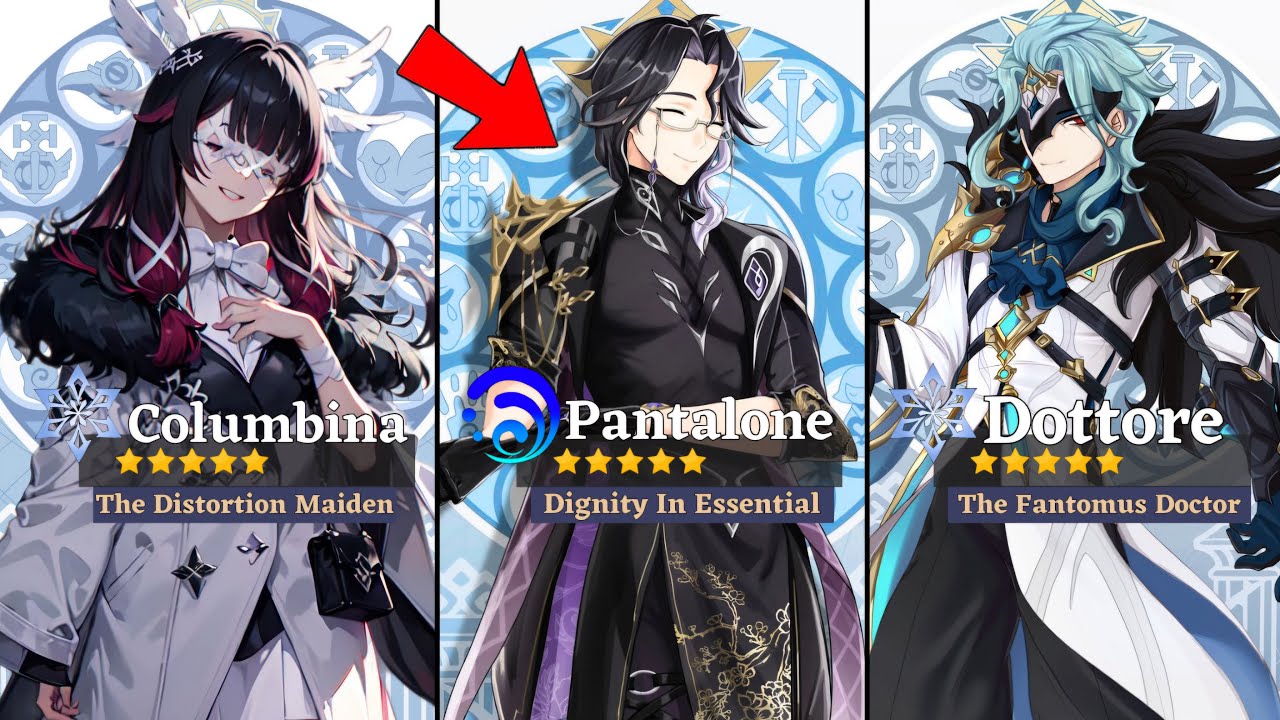 COLUMBINA, DOTTORE & PANTALONE RELEASE CONFIRMED!! NEW FATUI HARBINGERS ...