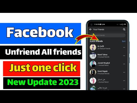 How to Unfriend all friends on Facebook 2023 | delete friends on ...