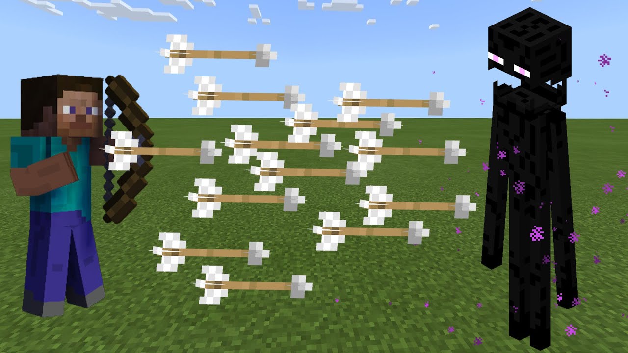 Infinite Arrows vs Enderman in Minecraft... - YouTube