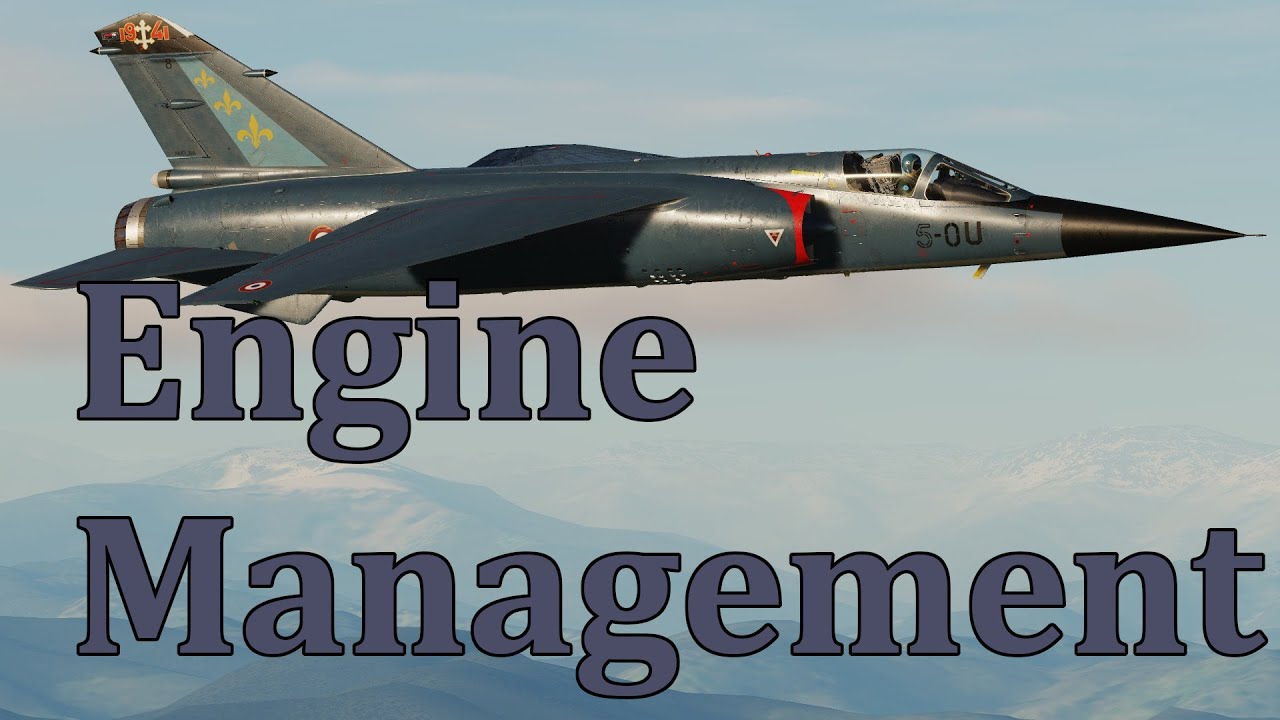 DCS Mirage F1CE Engine Management - YouTube