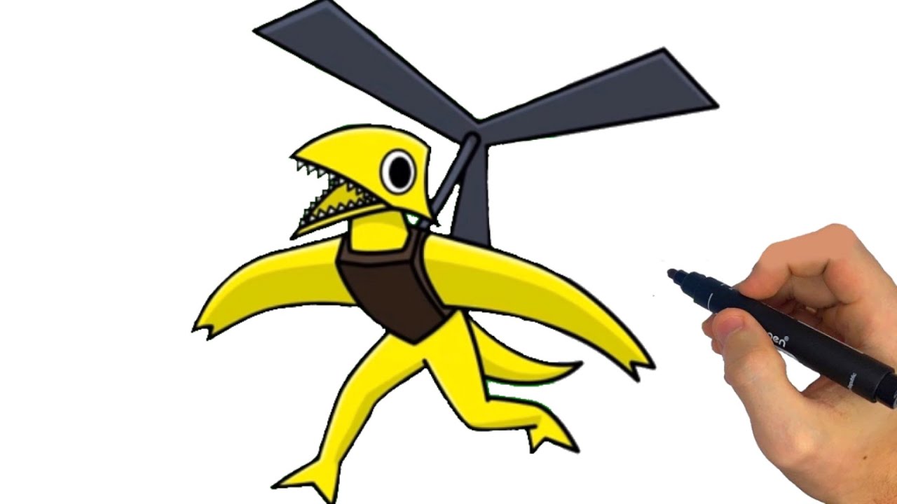 How to draw Rainbow Friends Yellow | Chapter 2 - YouTube