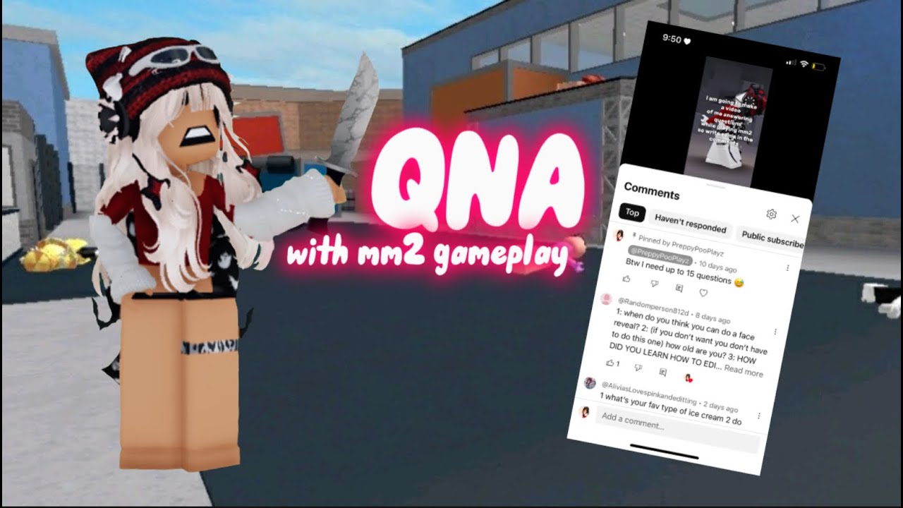 QNA with mm2 gameplay - YouTube