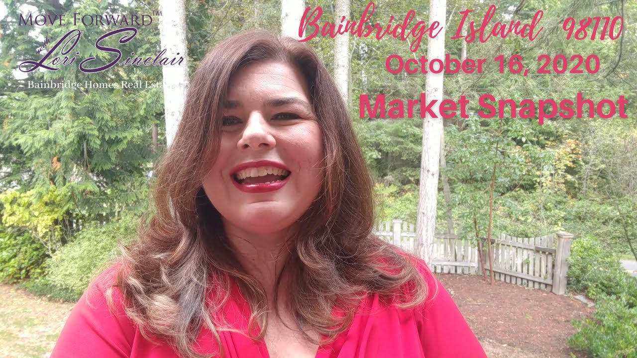 Bainbridge Island Real Estate Market Snapshot as of Oct 16, 2020 - YouTube