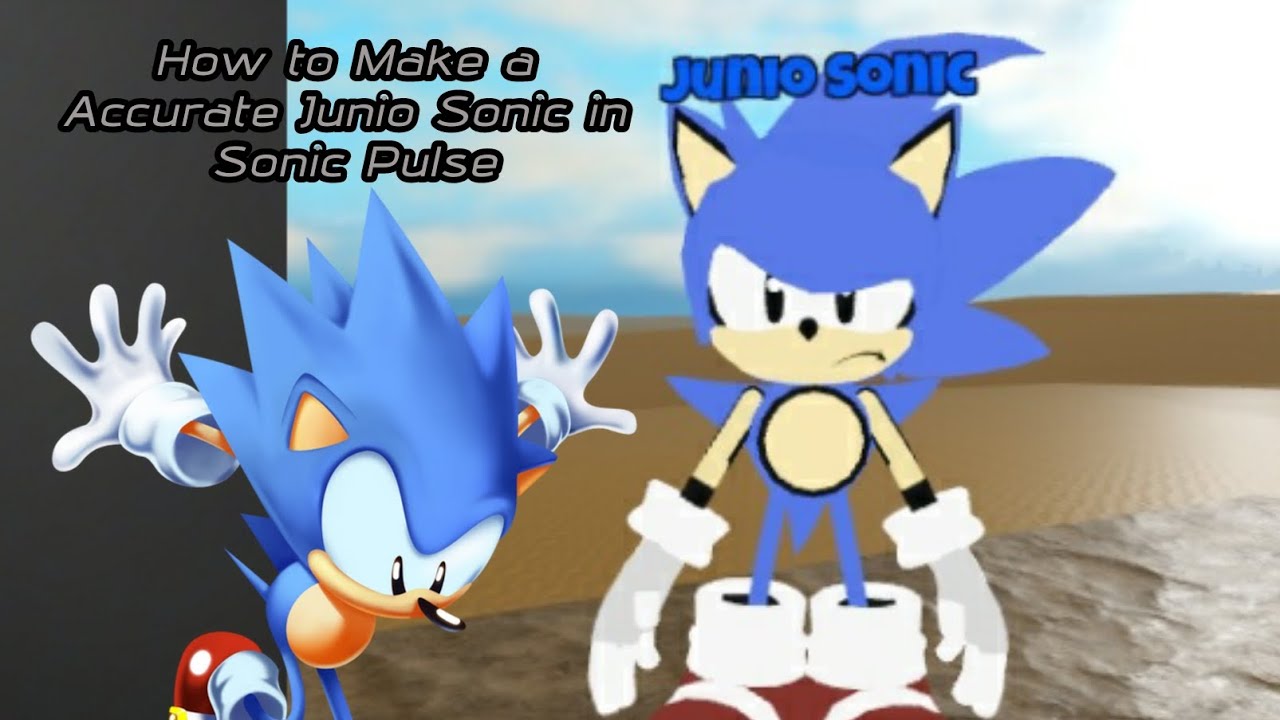 How to make a accurate Junio Sonic in "Sonic Pulse" Roblox - YouTube