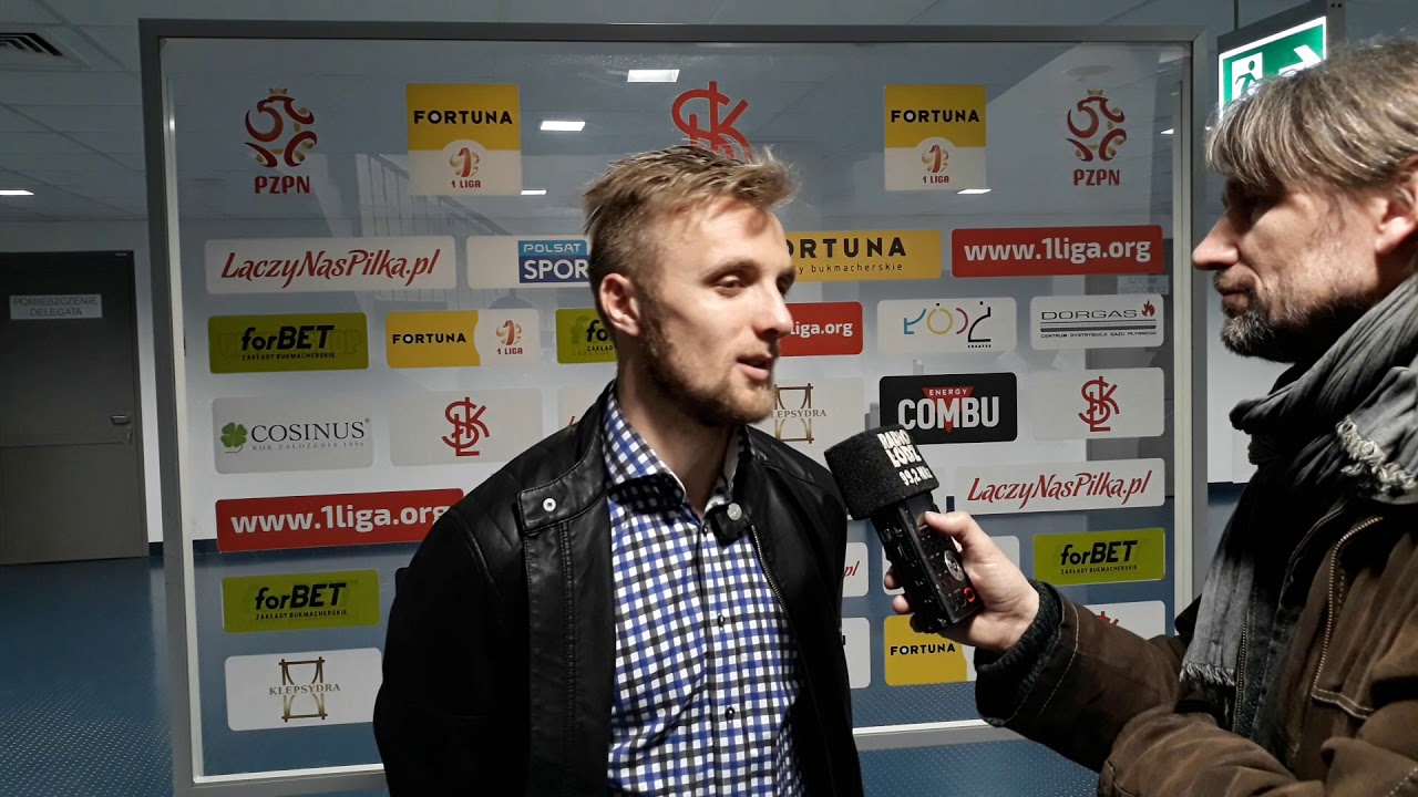 Jan Grzesik po meczu ŁKS Łódź - Puszcza Niepołomice 0:1 (7 kwietnia ...