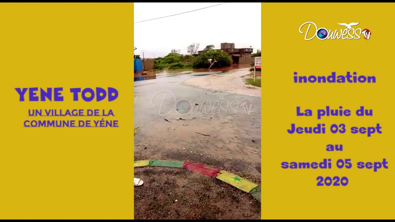 Commune de Yéne: Le vilage de Yéne Todd dans les eaux - YouTube