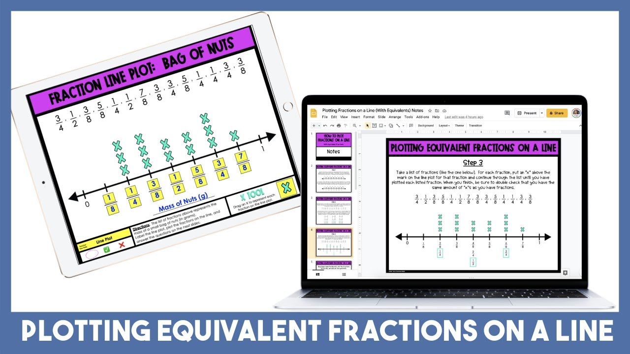 Plotting Fractions On A Line with Equivalents Tutorial Video YouTube Plotting Fractions On A Line with Equivalents Tutorial Video YouTube
