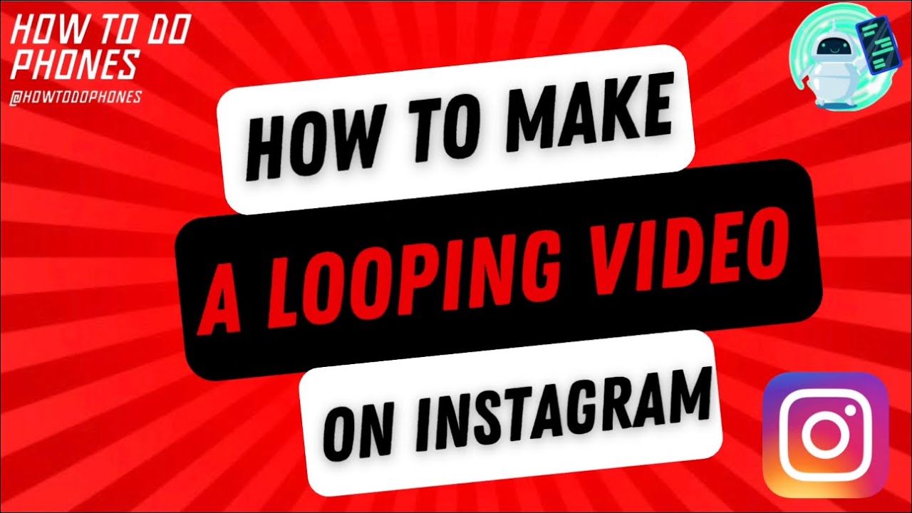 How To Make Looping Videos On Instagram Story - YouTube
