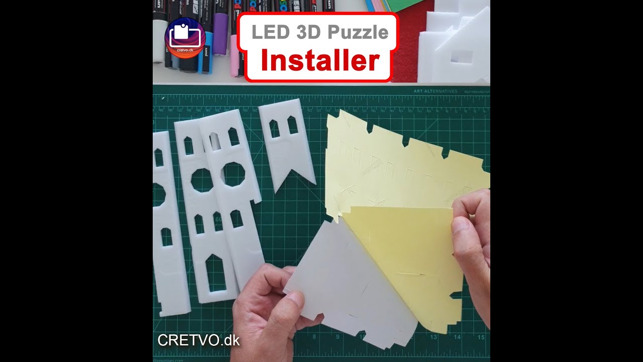LED 3D Puzzle (INSTALLER version) - YouTube