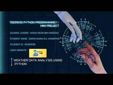 PYT11-3C_041220139_ASSIGNMENT 2 (WEATHER DATA ANALYSIS USING PYTHON) - YouTube