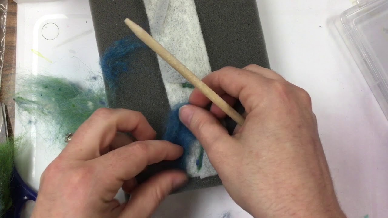 Needle Felting Bookmark - YouTube