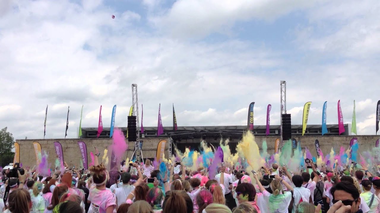 2013 München / Munich color run after party - YouTube