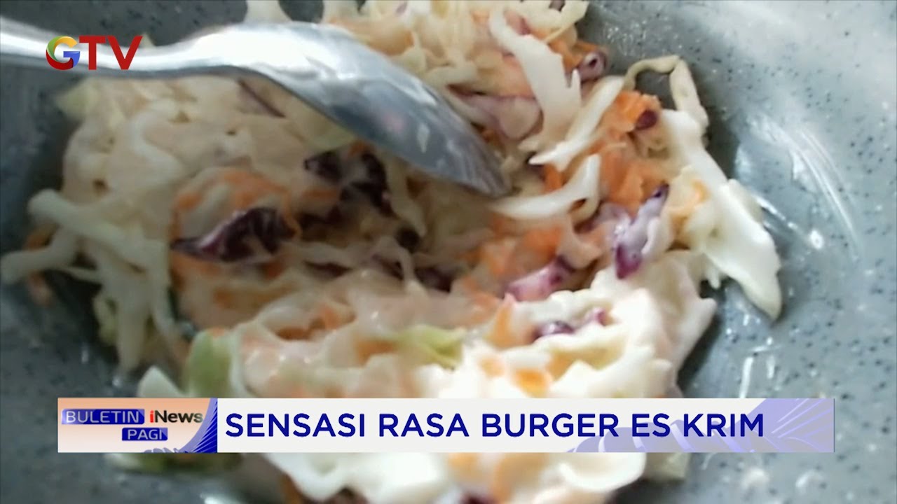 Sensasi Menakjubkan Rasa Burger dengan Es Krim #BuletiniNewsPagi 08/09 ...