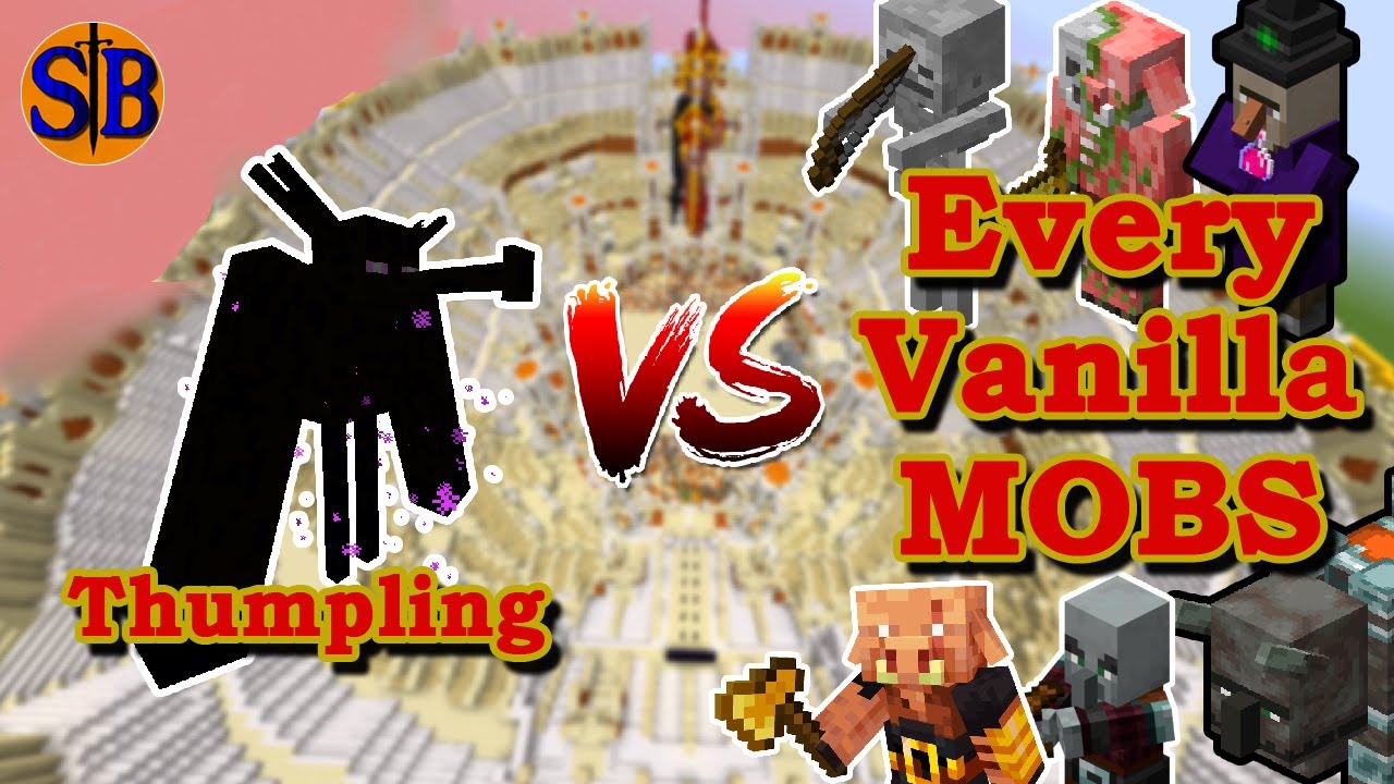 Thumpling (Enderling Invader) vs Every Vanilla Mobs | Minecraft Mob ...