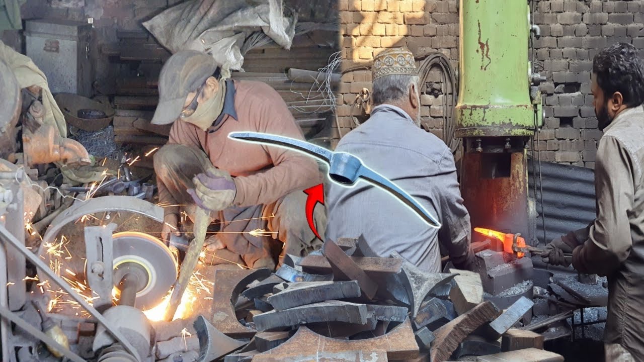 Incredible Technique To Make a Pickaxe | How Ship Scrap Parts Recycle ...