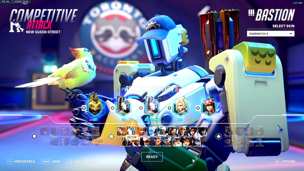 WHAT TOP 500 BASTION LOOKS LIKE - BASTIONMAIN! - OVERWATCH 2 TOP 500 ...